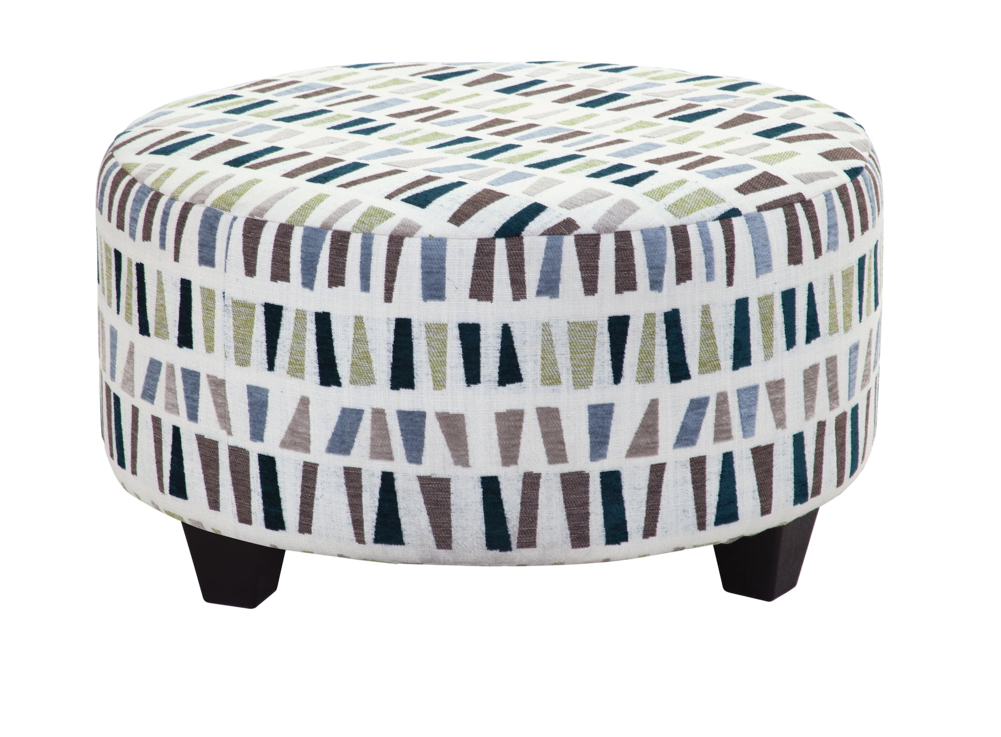 Furniture Classics 33 x 8 in. Transitional Round Upholstered Ottoman ...