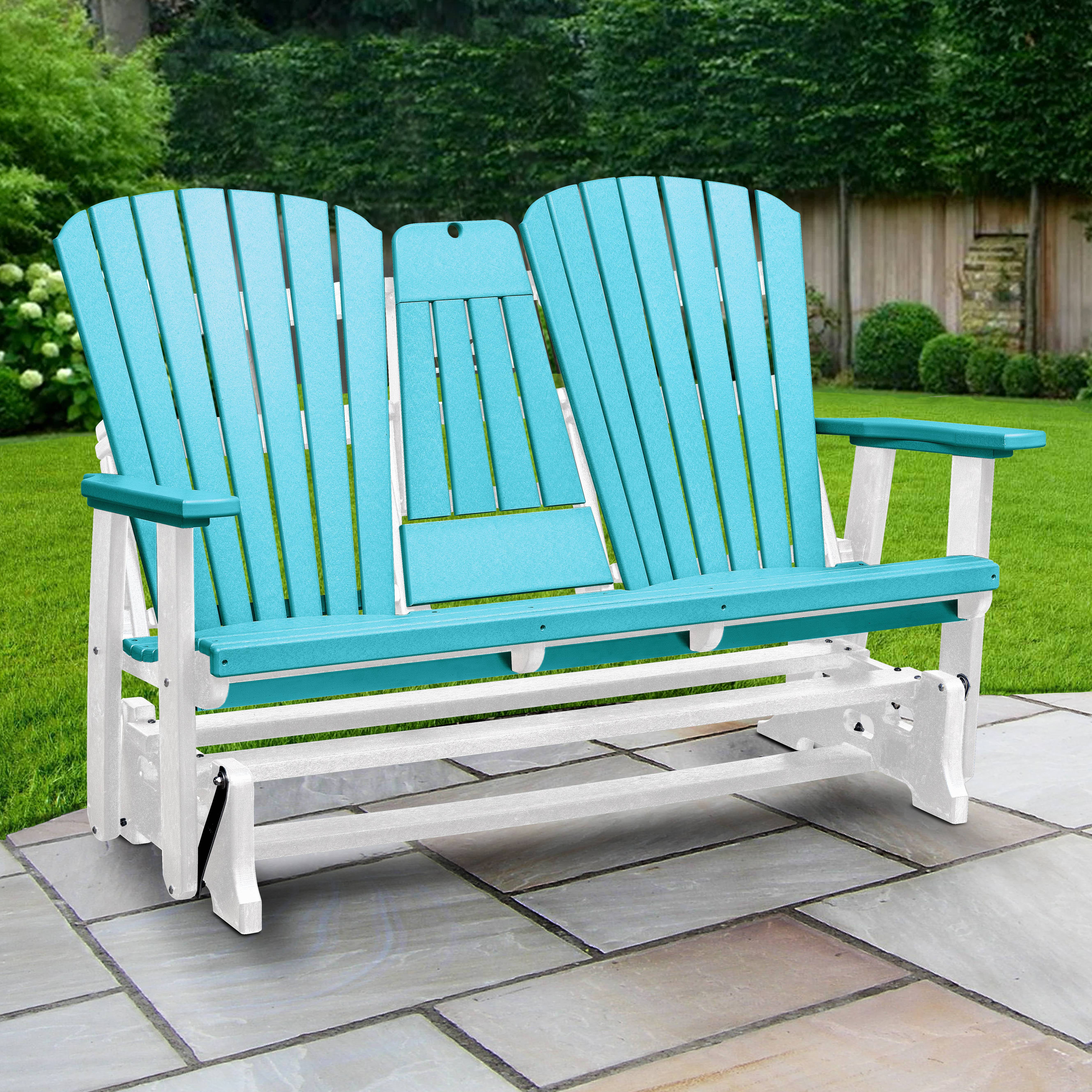 Furniture Classics Model 524ARW Two Seat Fan Back Glider with Drop Down ...