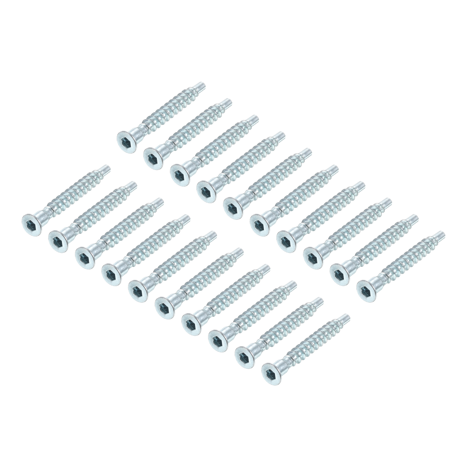 Furniture Confirmat Screw 5x40mm Hex Socket Wood Screws Zinc Plated ...