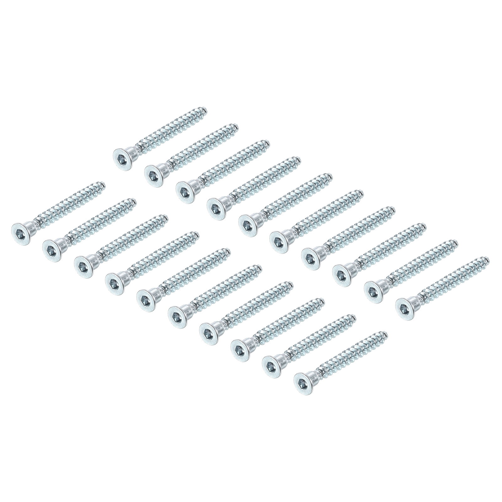 Furniture Confirmat Screw 6.3x50mm Hex Socket Wood Screws Zinc Plated ...