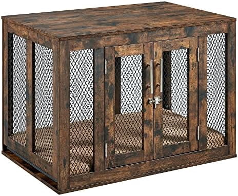 Furniture Dog Crate with Tray for Medium Dogs, Indoor Aesthetic Puppy ...