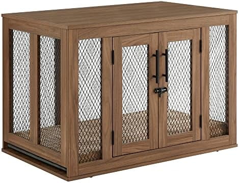 Furniture Dog Crate with Tray for Medium Dogs, Indoor Aesthetic Puppy ...