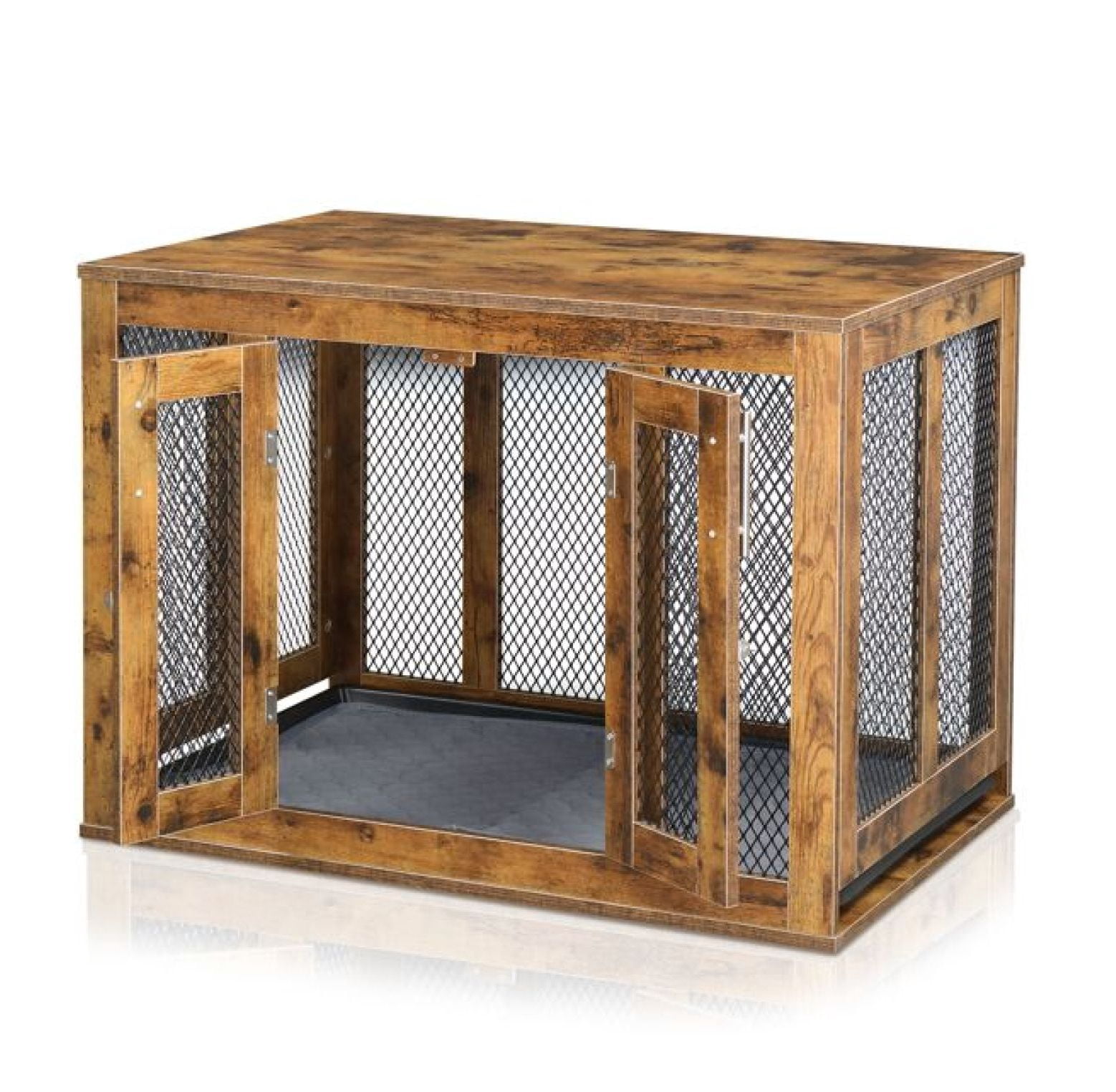 Furniture Dog Crate with Tray for Medium Dogs, Indoor Aesthetic Puppy ...