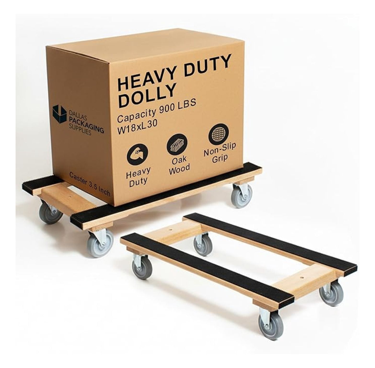 Furniture Dolly 4 Wheel Heavy Duty | Flat Moving Dolly H Frame Oak ...