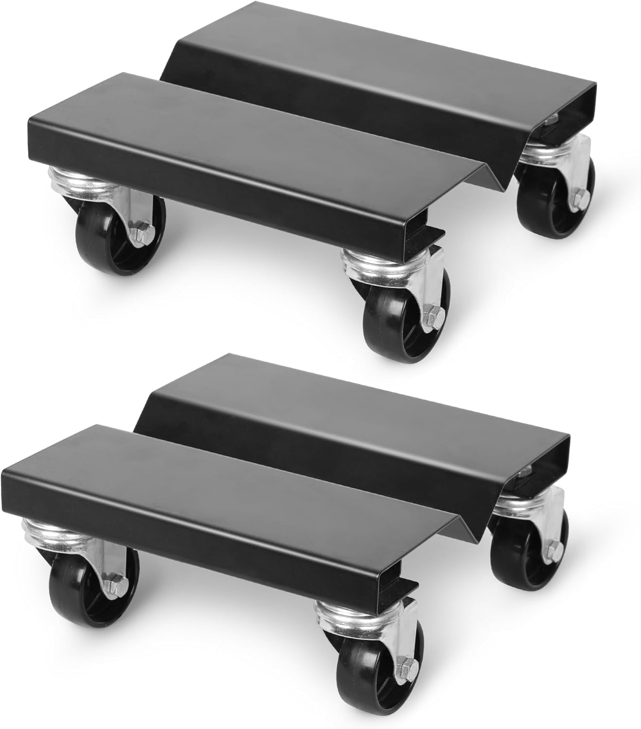 Furniture Dolly with 4 wheels, 2 Pack Moving Dolly with 1000 lbs Load, Furniture Movers with ...