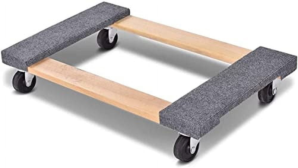 Furniture Dolly Cart with 4 Wheels Pack of 2, 30” x 18” Moving Dolly ...