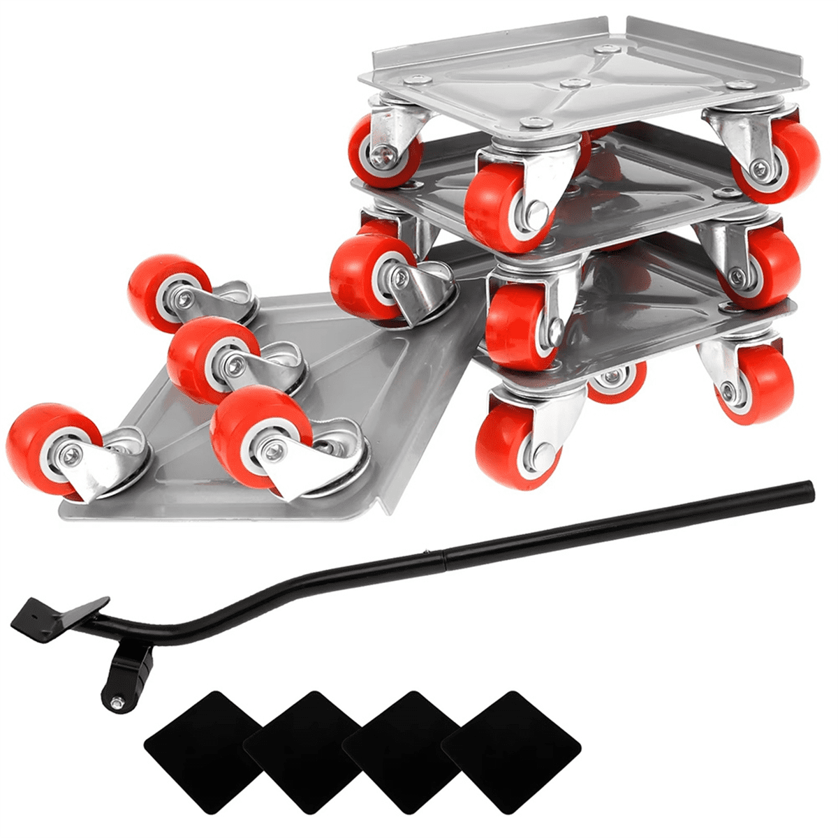 Furniture Dollys,Roller Handling Tool with 5 Wheels,Carbon Steel Panel ...