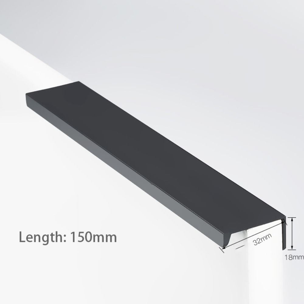 Furniture Hardware Embedded Aluminum Wardrobe Handle Cabinet Pulls ...