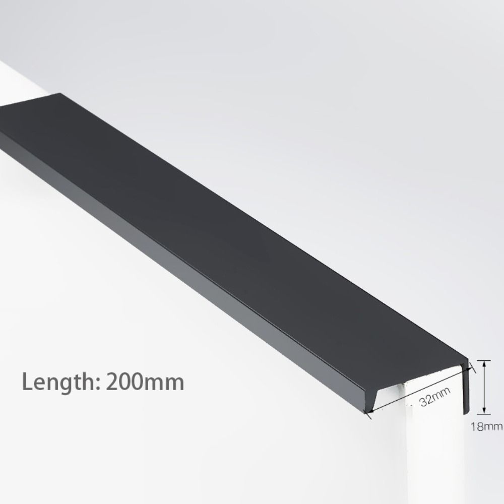 Furniture Hardware Embedded Aluminum Wardrobe Handle Cabinet Pulls ...