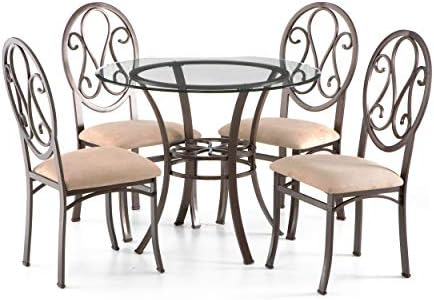 Furniture HotSpot Lucianna Dining Table w/Glass Top - Walmart.com