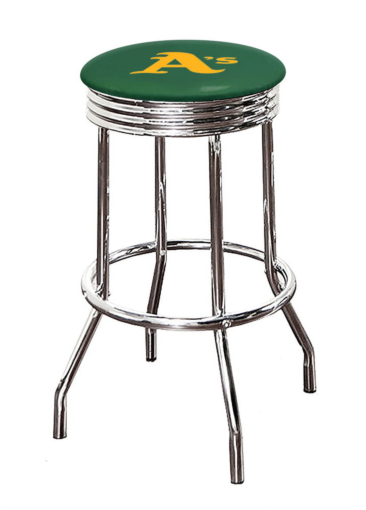 The Furniture King Bar Stool 24" or 29" Tall Backless Chrome Metal ...