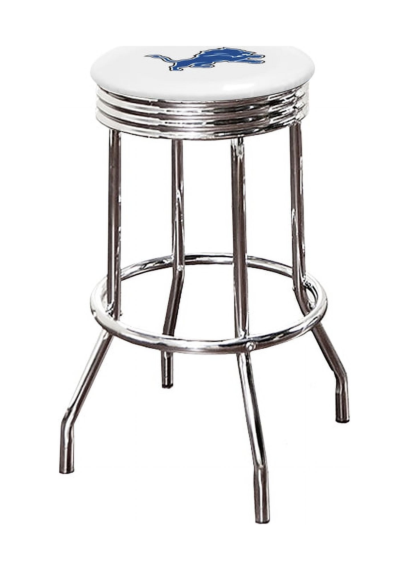 The Furniture King Bar Stool 24" Tall Backless Chrome Metal Stool ...