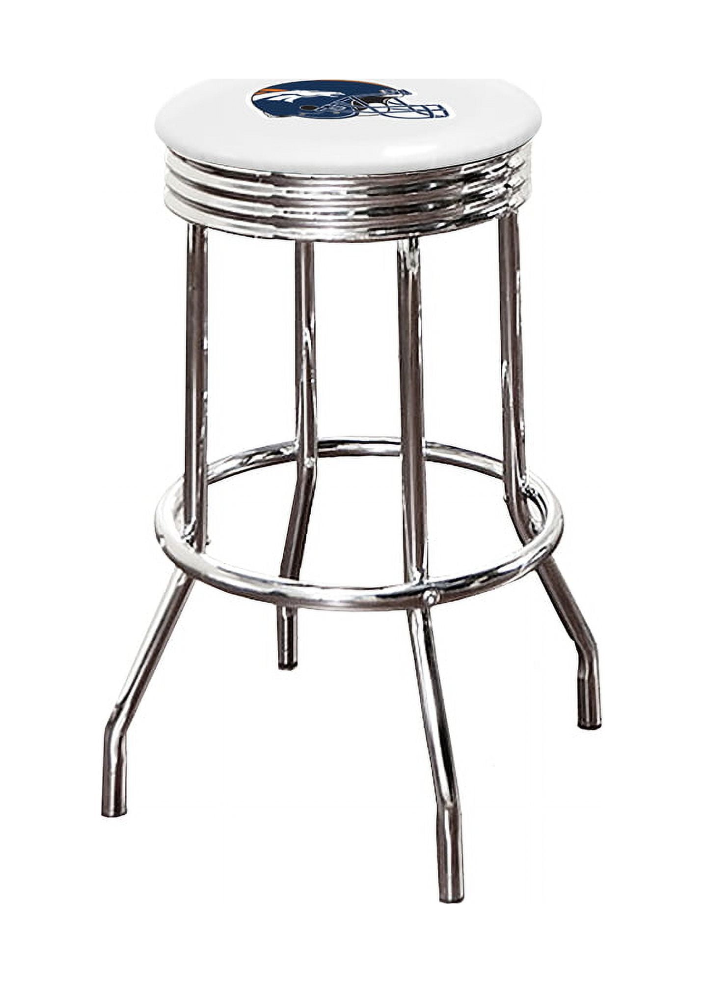 The Furniture King Bar Stool 29" Tall Backless Chrome Metal Stool ...