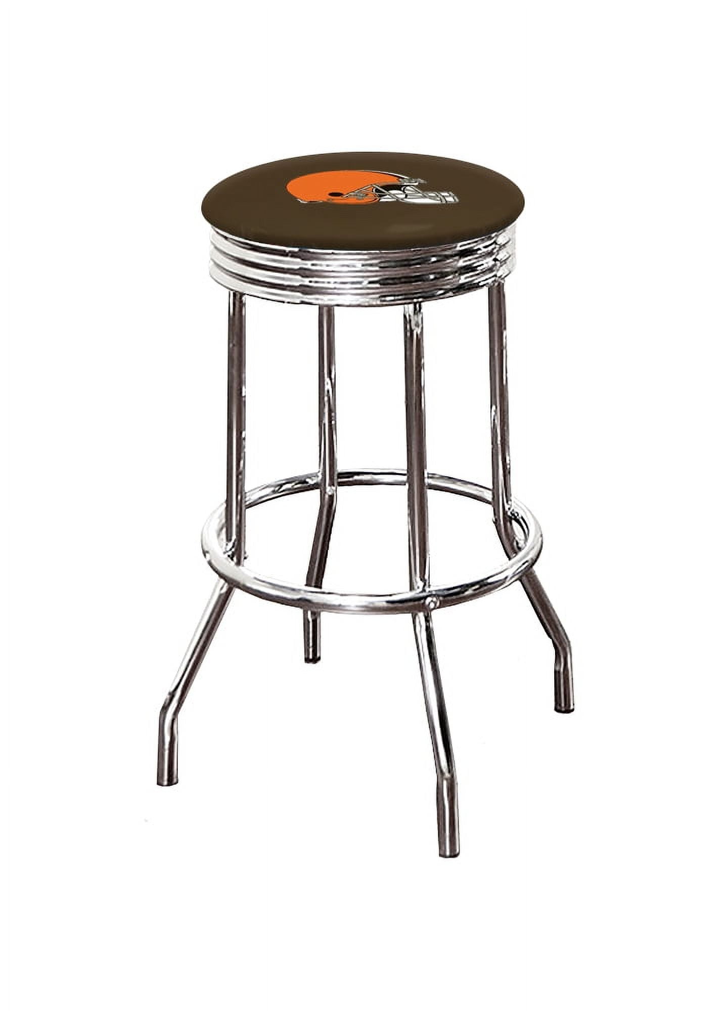 The Furniture King Bar Stool 29" Tall Backless Chrome Metal Stool ...