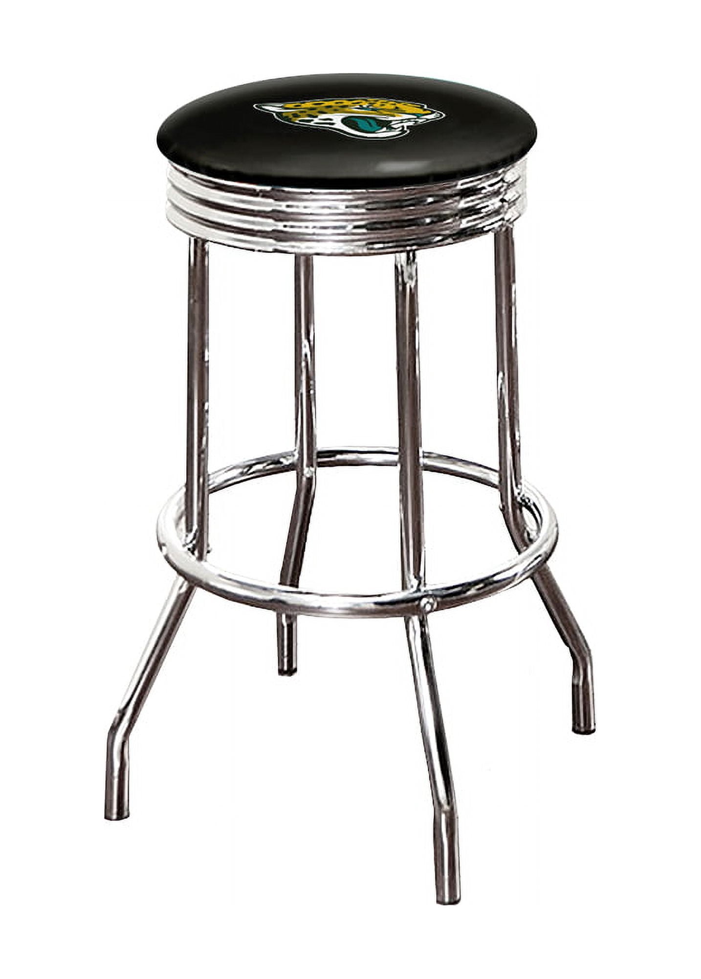 The Furniture King Bar Stool 29" Tall Backless Chrome Metal Stool ...