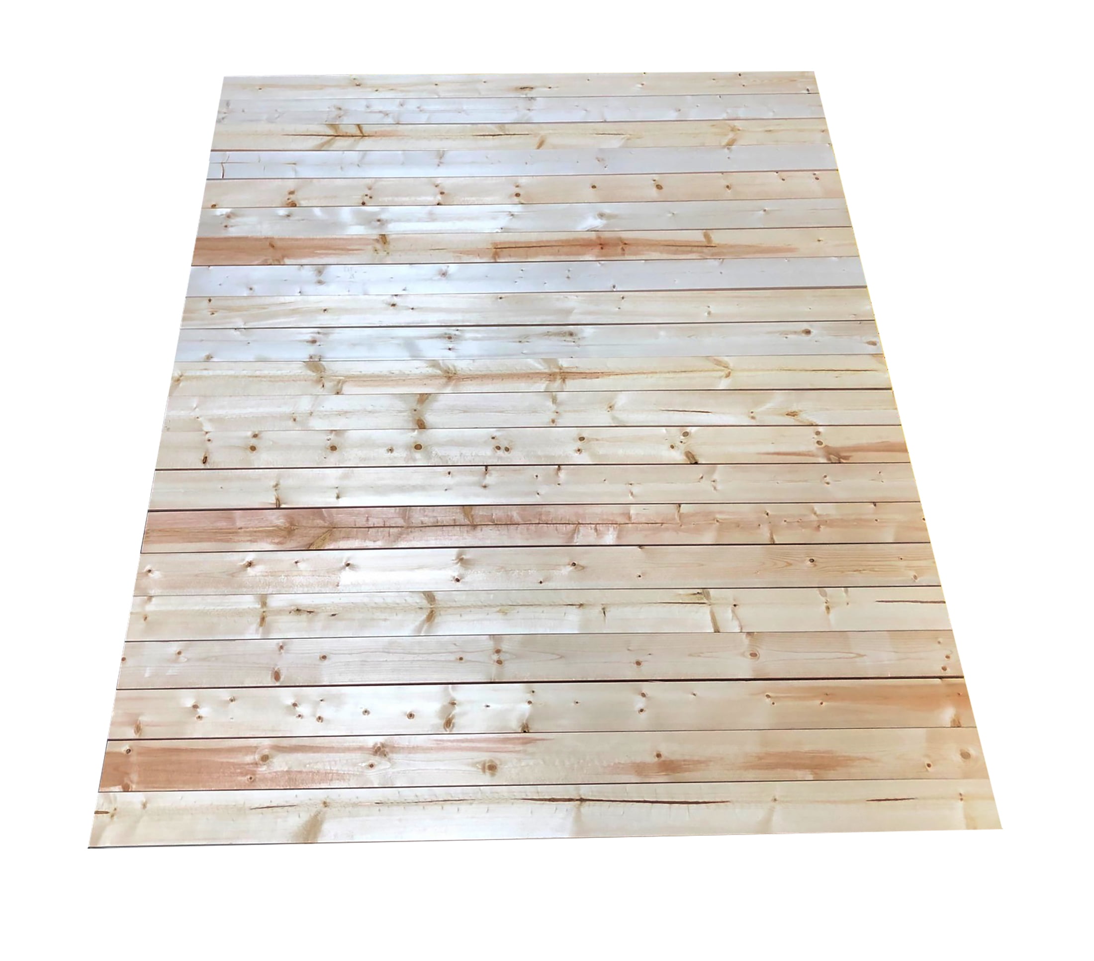 The Furniture King Platform Wood Bed Slats Queen Size Solid Base Plank ...