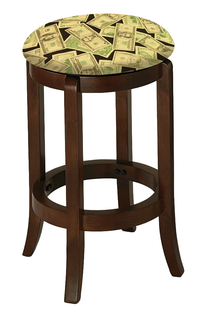 The Furniture King Wood Bar Stool Espresso Finish 29" Tall Kitchen Game ...