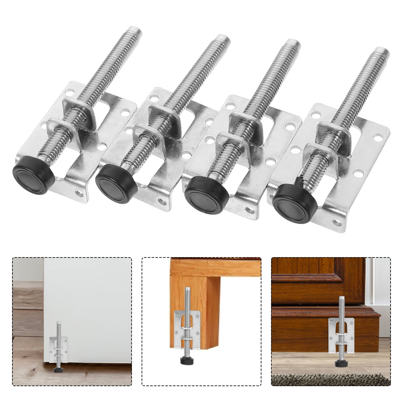 Furniture Leg Leveler,4Pcs Adjustable Leveling Feet Heavy Duty Height Adjuster Furniture Leveler ...