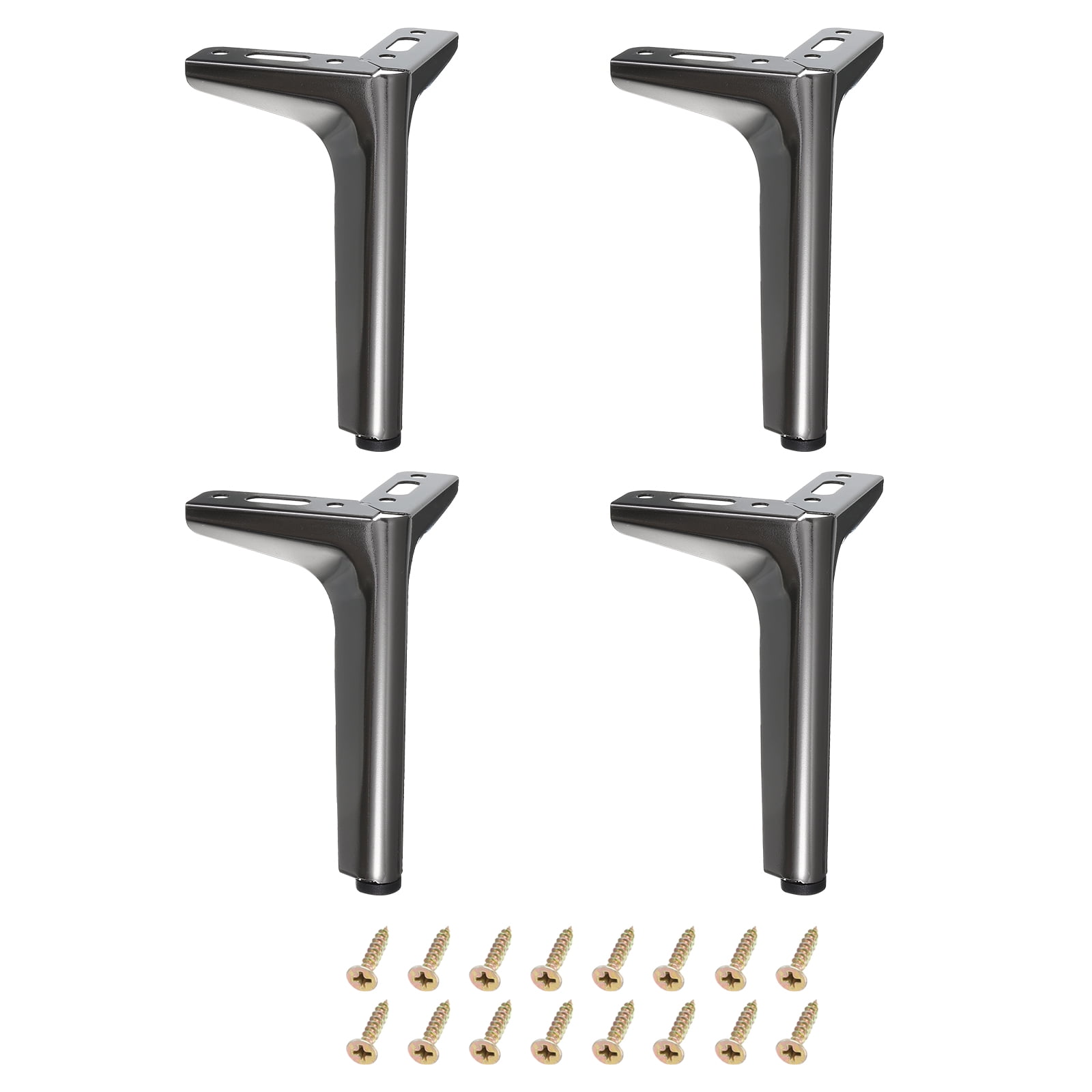 Furniture Legs, 4 Pack 5-inch - Carbon Steel Triangle Furniture Feet ...