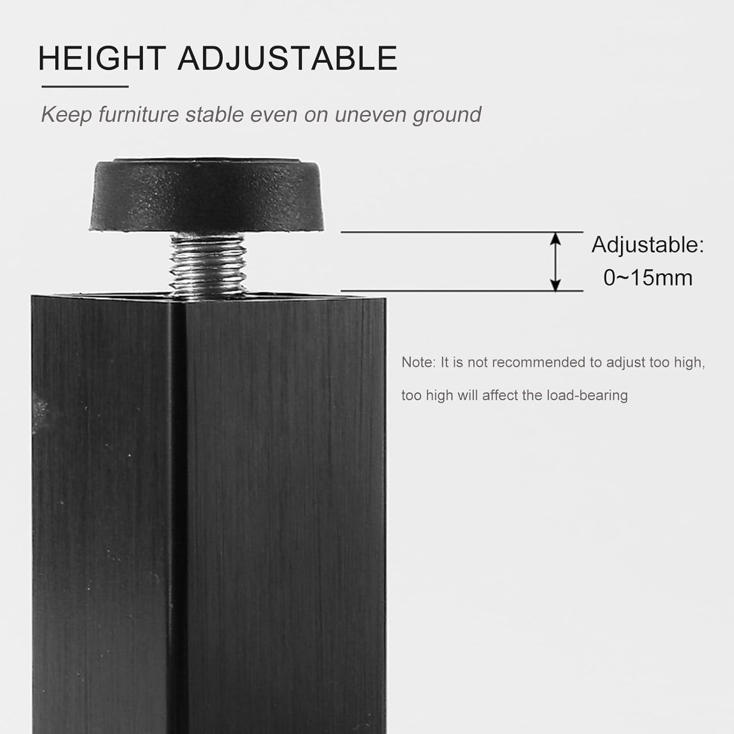 Furniture Legs Adjustable, Luminum Alloy Cabinet Legs, Table Legs, Sofa ...