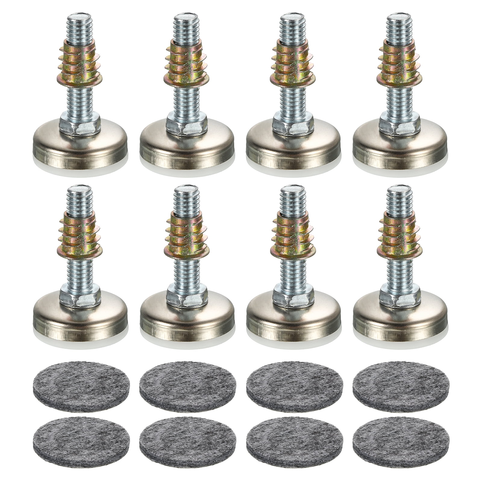 Furniture Levelers, 16Pcs 3/8''-16 - Adjustable Furniture Leveling Feet ...