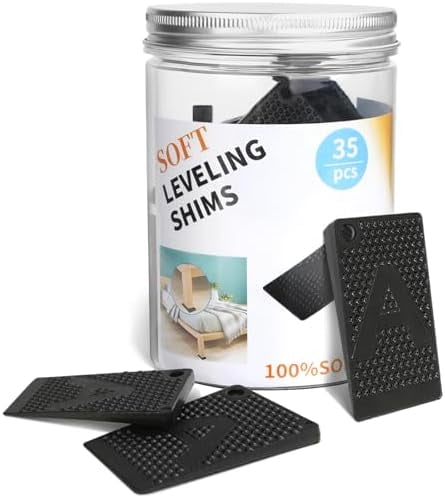 Furniture Levelers, 35 Piece Jar 2", Non-Slip Rubber Shims for Leveling ...