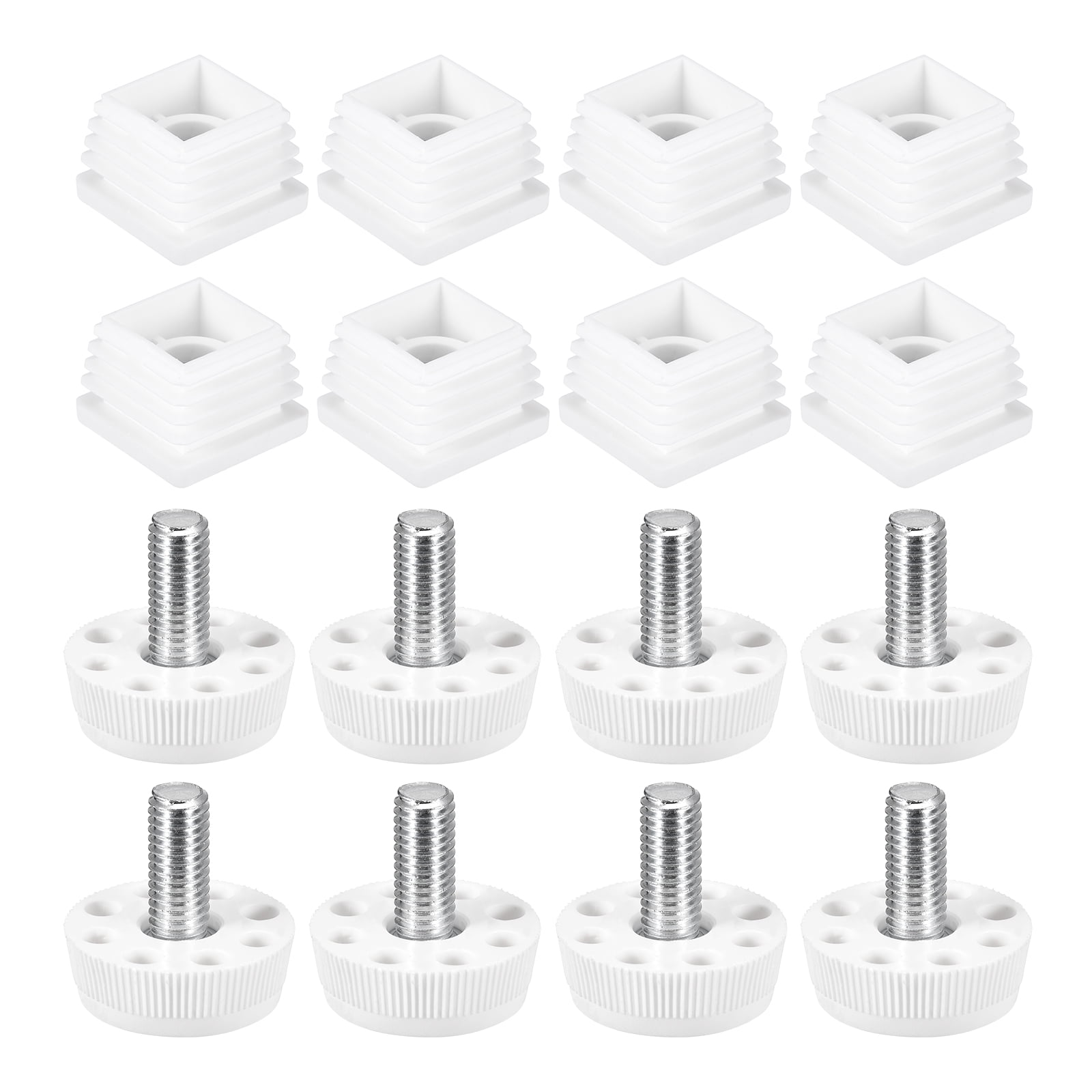Furniture Leveling Feet, 16 Sets 30 x 30 mm Square Insert Furniture ...