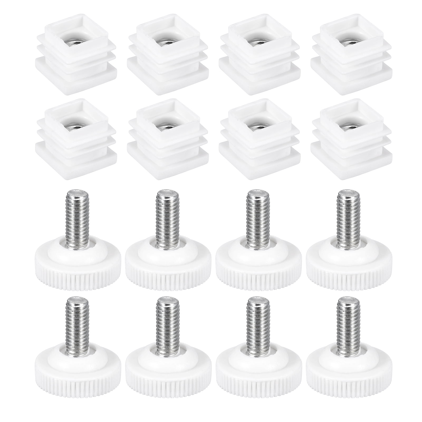 Furniture Leveling Feet, 20 Sets 20 x 20mm Square Insert Furniture ...