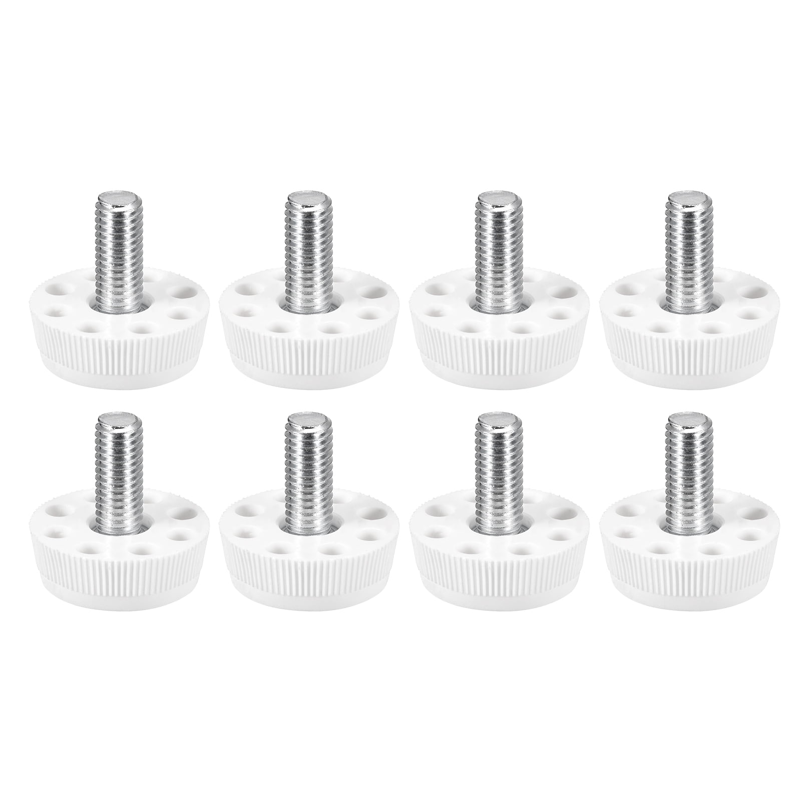 Furniture Leveling Feet, 8 Pack 30 x M8 x 18mm - Male Thread Knurled ...