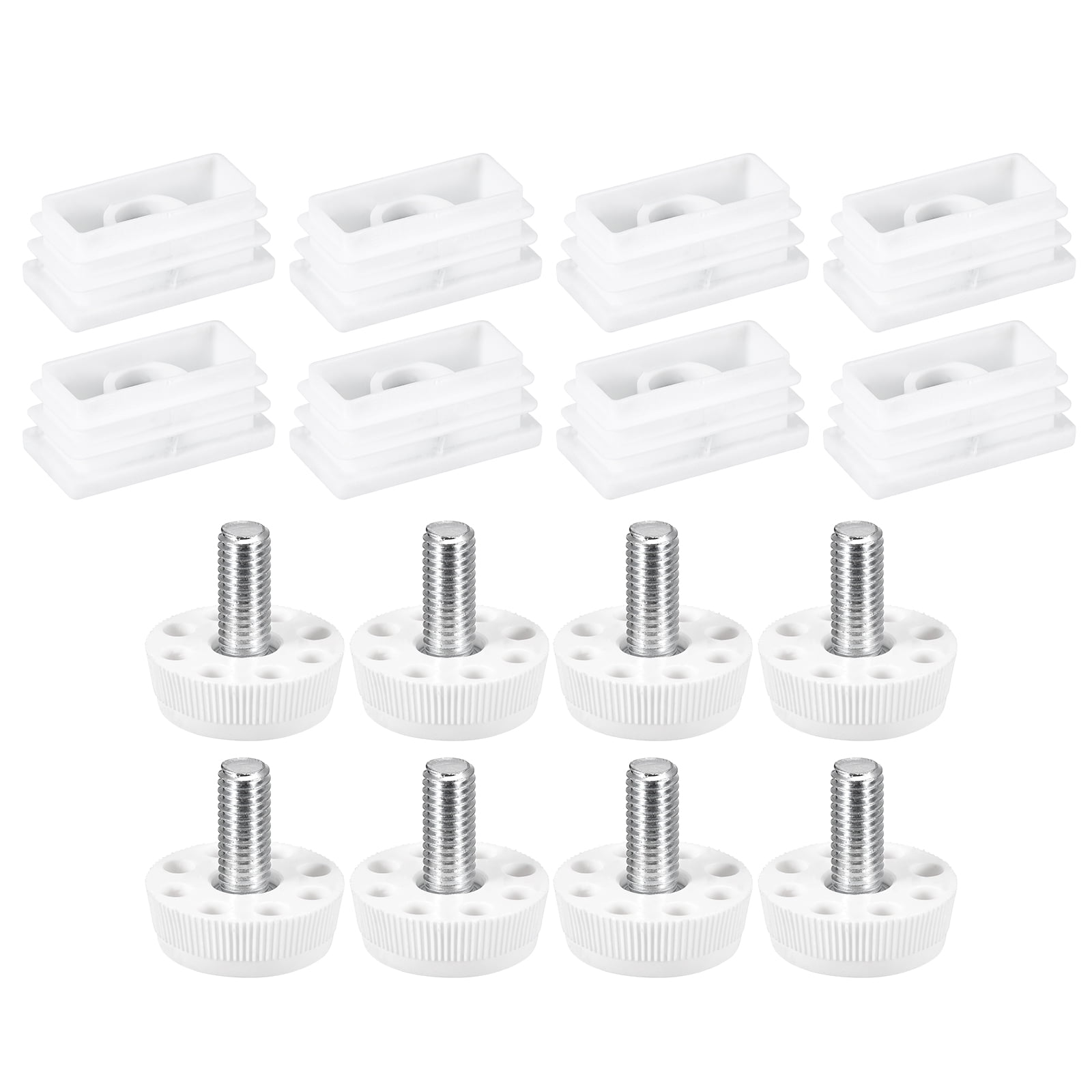 Furniture Leveling Feet, 8 Sets 20 x 40 mm Square Insert Furniture ...