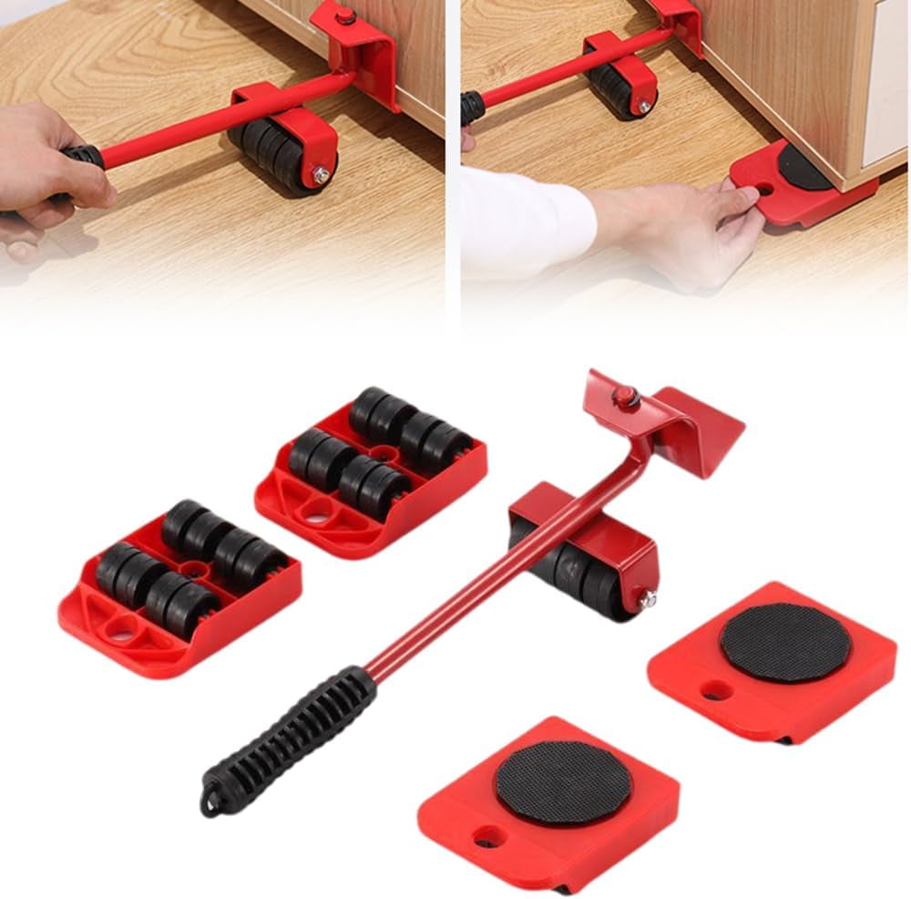 Furniture Lift Mover Tool Set with Wheels, 2025 Adjustable Furniture ...