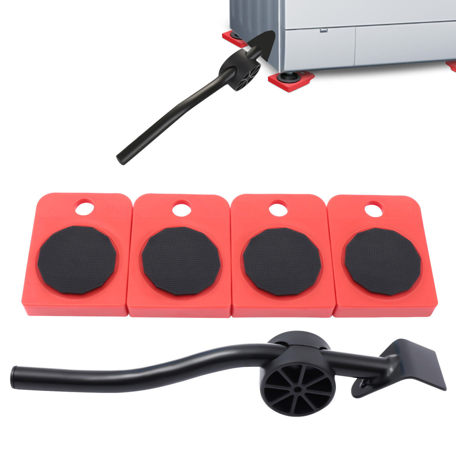 Furniture Lifter Lifting Moving Slider Mover Transport Set Tool Lever ...
