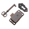 Furniture Locks Vintage Lock for Jewelry Antique Red Bronze Cabinet ...