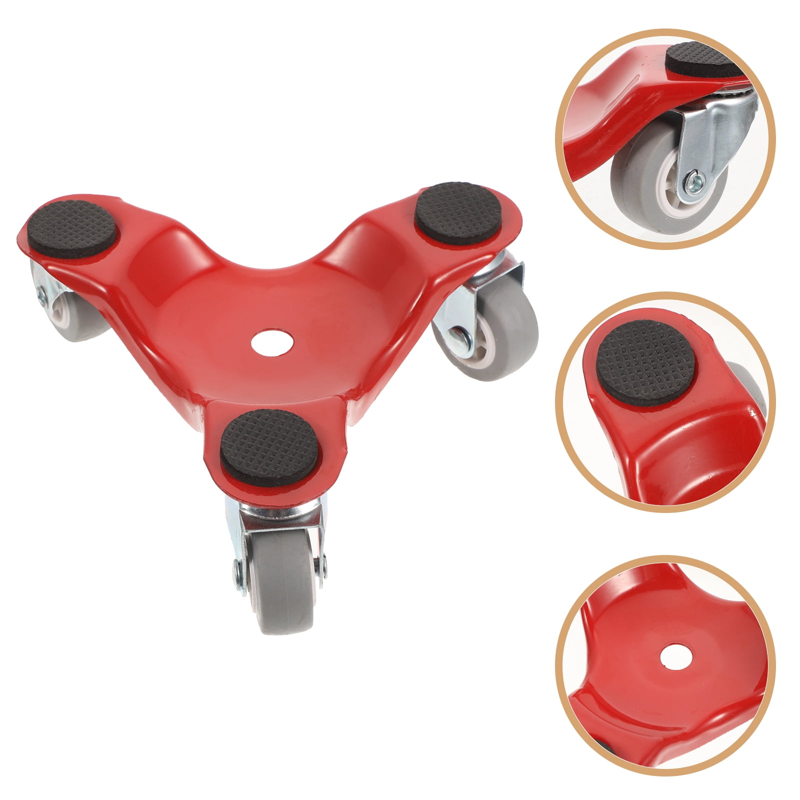 PENIKOKO Moving Dolly Red Metal 1Set 6.5x5.9x2.2in - Walmart.com