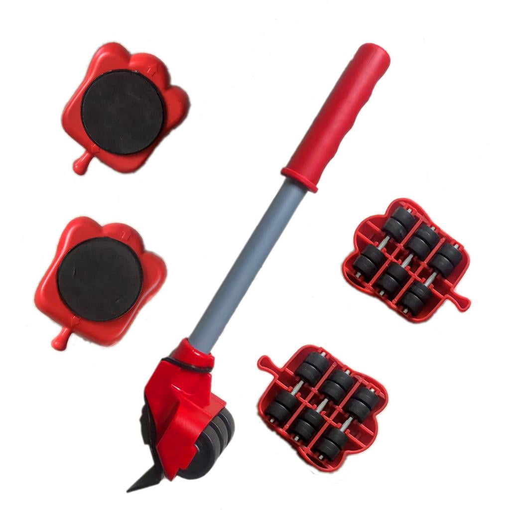 Furniture Mover Tool Set Heavy Stuffs Transport Lifter 4 Wheeled Mover ...