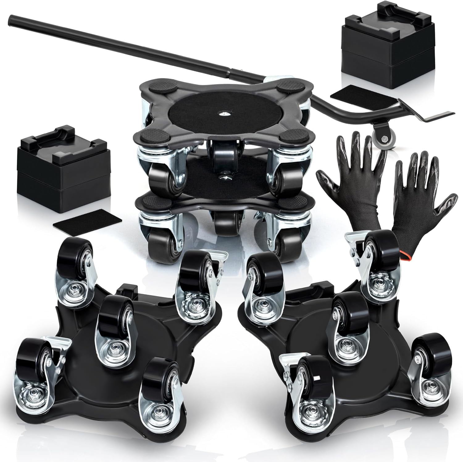 Furniture Movers with Wheels - Set of 4 Heavy Duty Furniture Lifter ...