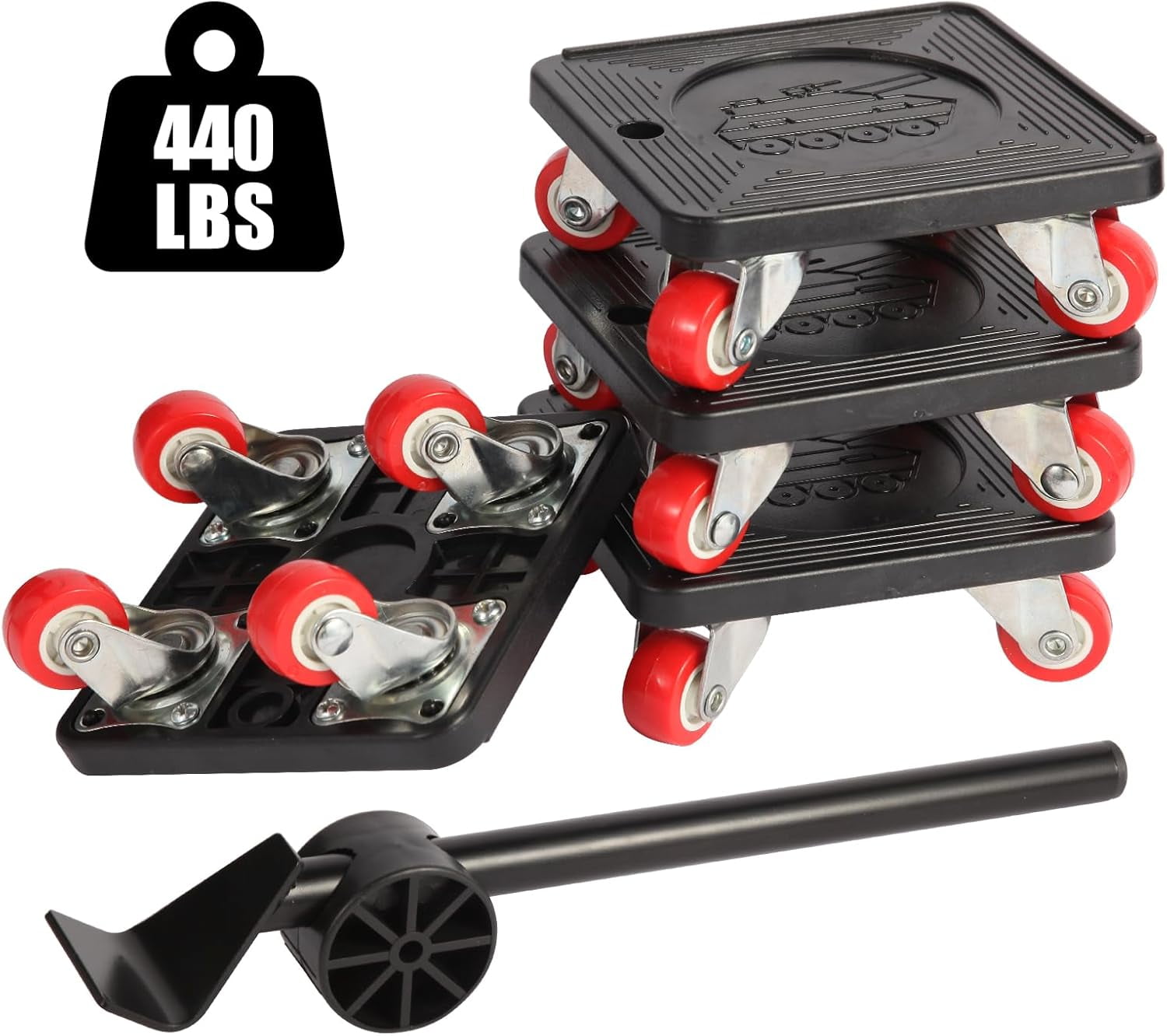 Furniture Moving Tool Set with 360° Rotating Dollies – 880LBS Load ...