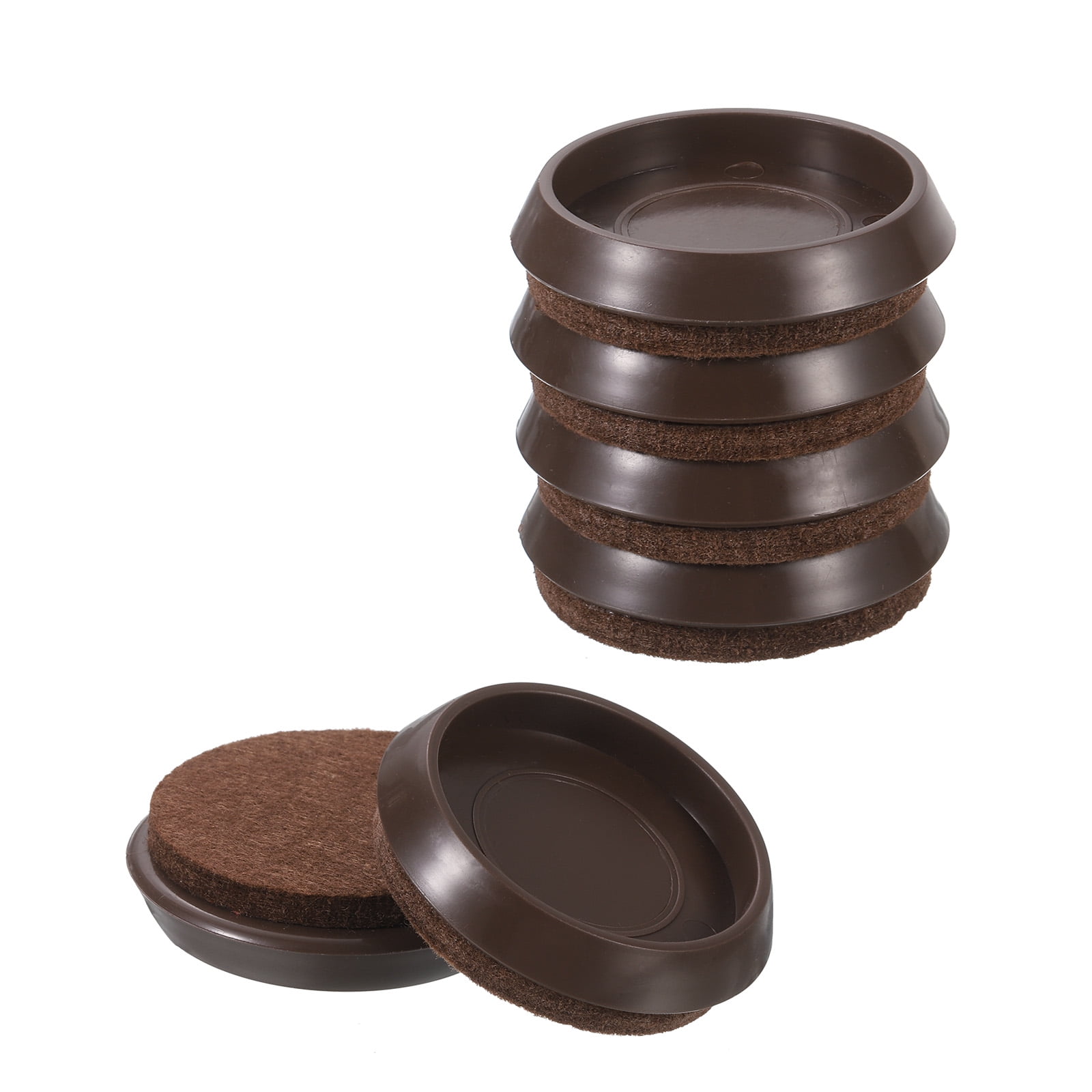 Furniture Pads, 10 Pack 1-3/4" Round Furniture Protector with Felt ...