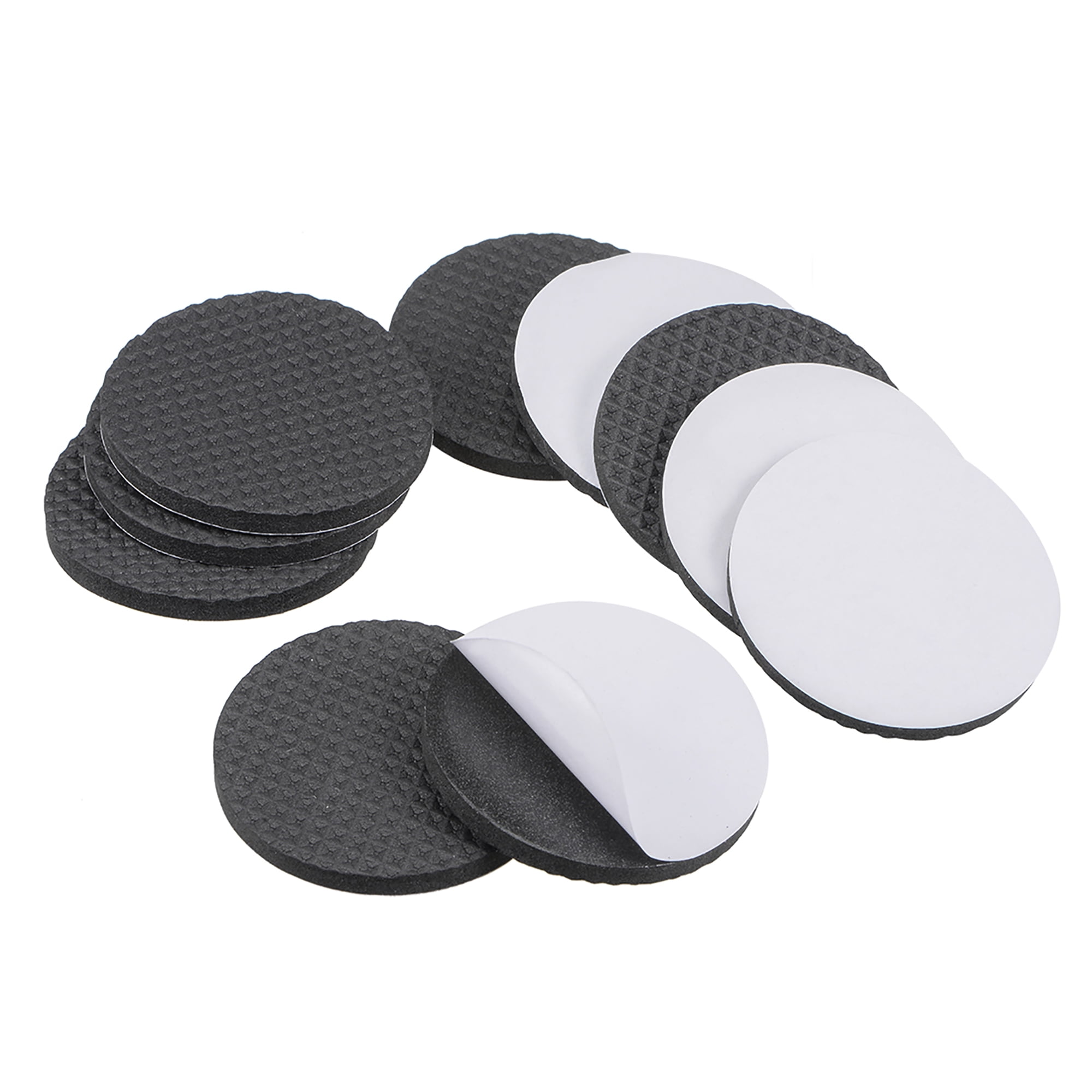 Furniture Pads, Adhesive EVA Pads 50mm Dia 4mm Thick Round Black 10Pcs ...