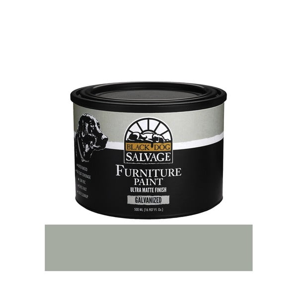 Furniture Paint, Gray "Galvanized", Matte Grey, Water Based, Low VOC ...