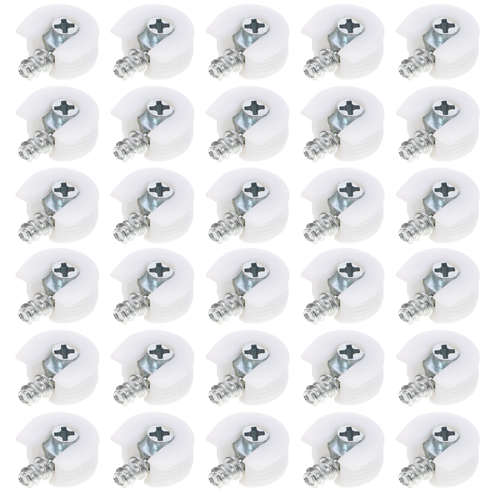 White Plastic Cam Lock Nut Connector for Furniture Partition Shelf ...
