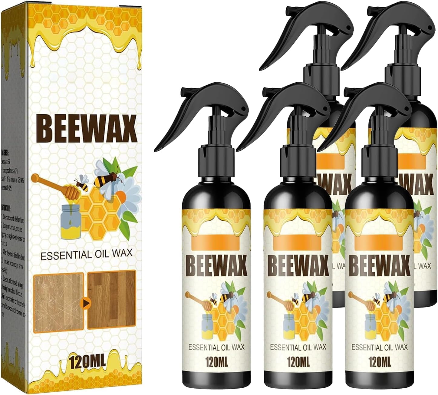 Furniture Polish Beeswax Spray - Natural Micro-Molecularized Beeswax ...