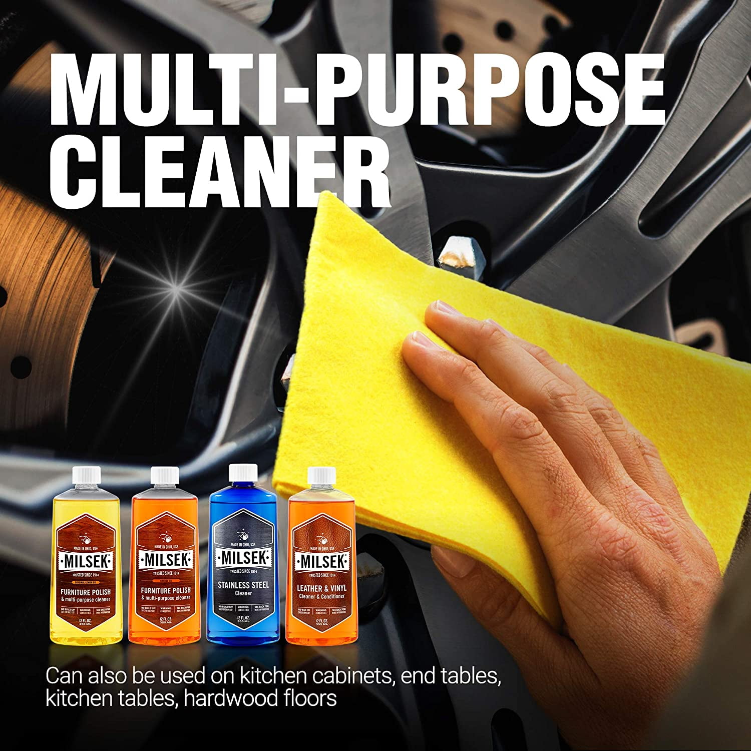 Furniture Polish Variety Pack: Lemon Oil, Orange Oil, Stainless Steel ...