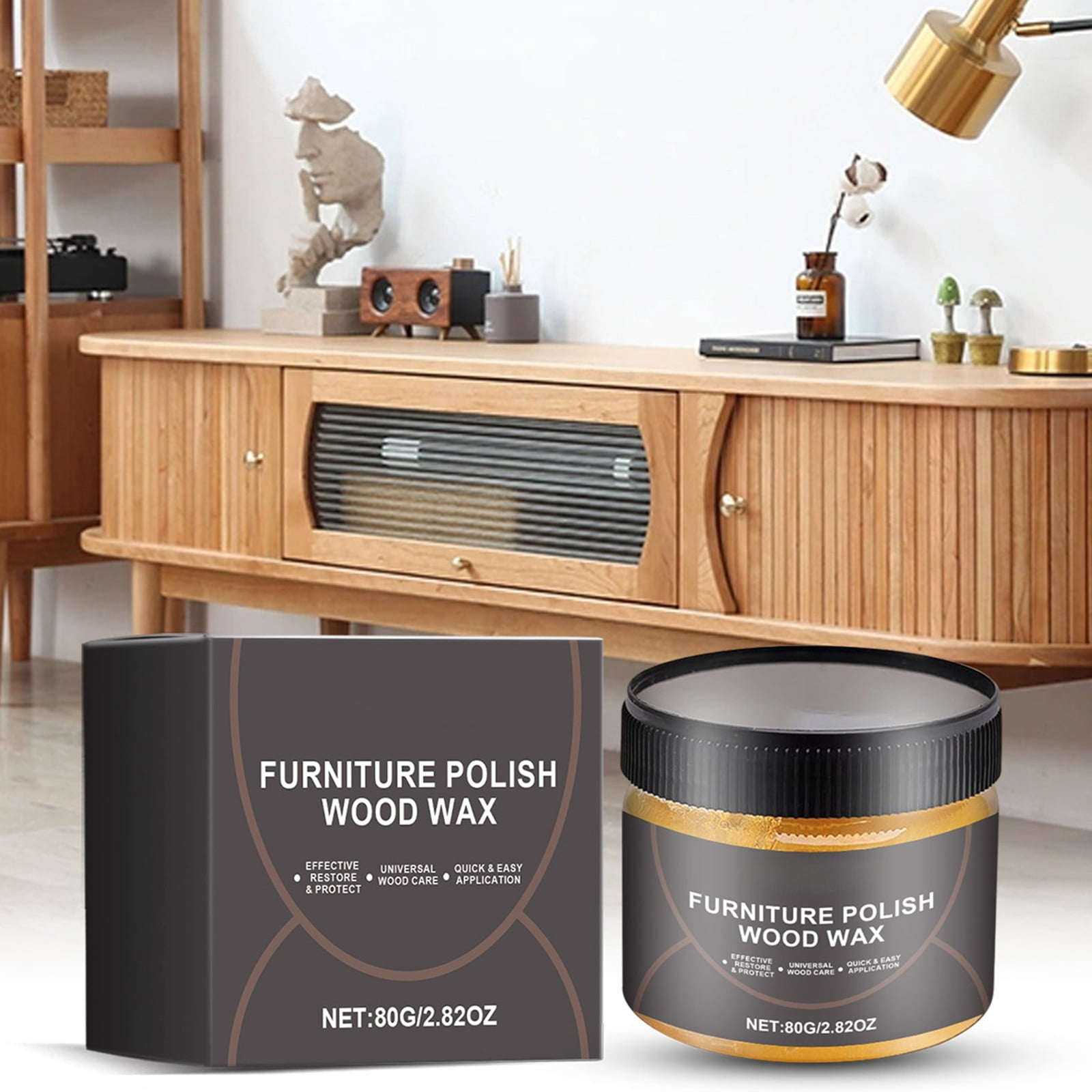 Furniture Polish Wood Wax,Effective Restore & Protect,Universal ...