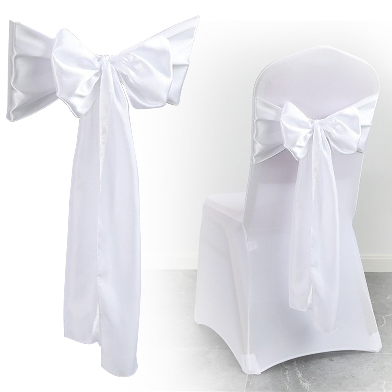 Furniture Protection,Chair Sash Bows For Wedding Tulle & Ribbon Chair ...
