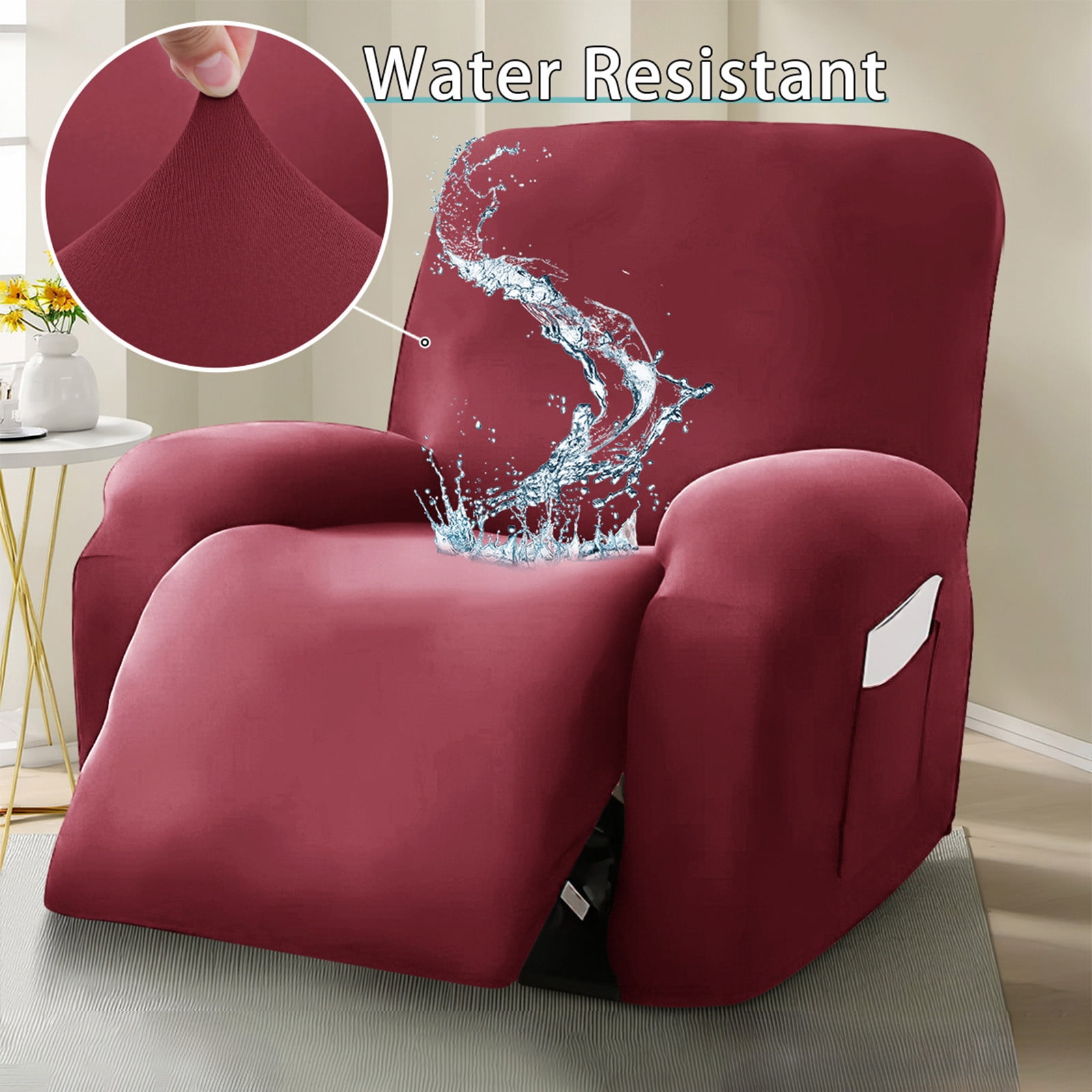 Furniture Protector Covers, Velvet Stretch Reclining Chair Covers ...
