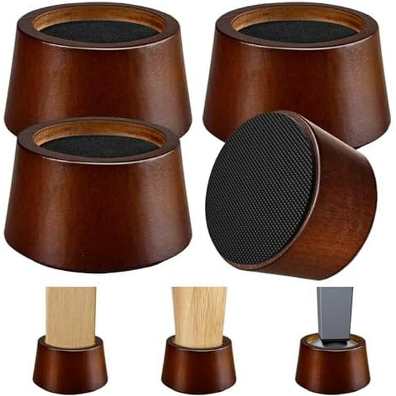 Furniture Raisers Bed Risers - 2 Inch Wooden Circle Heavy Duty ...