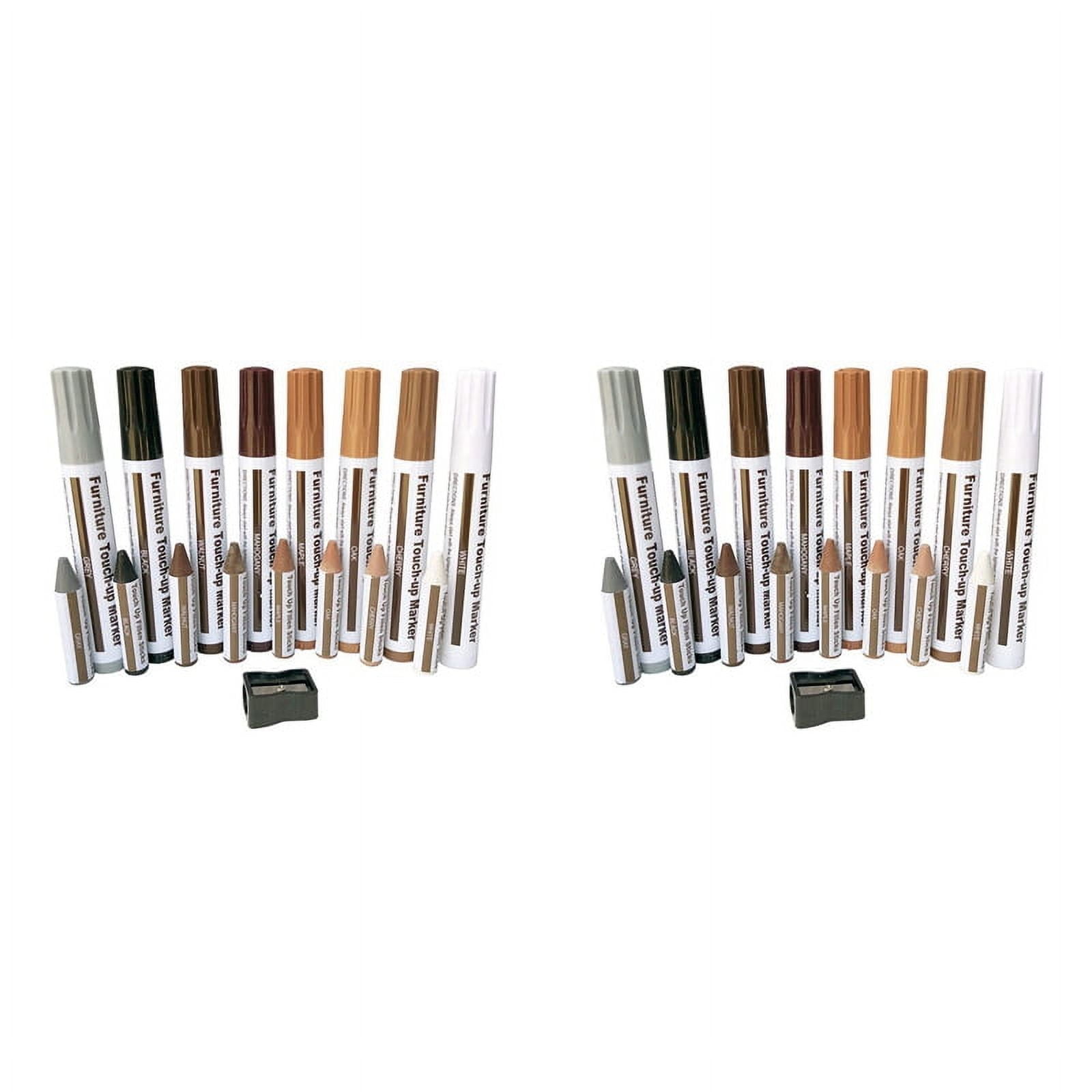 Furniture Repair Kit Wood Markers - Set of 34 and Wax Sticks with ...