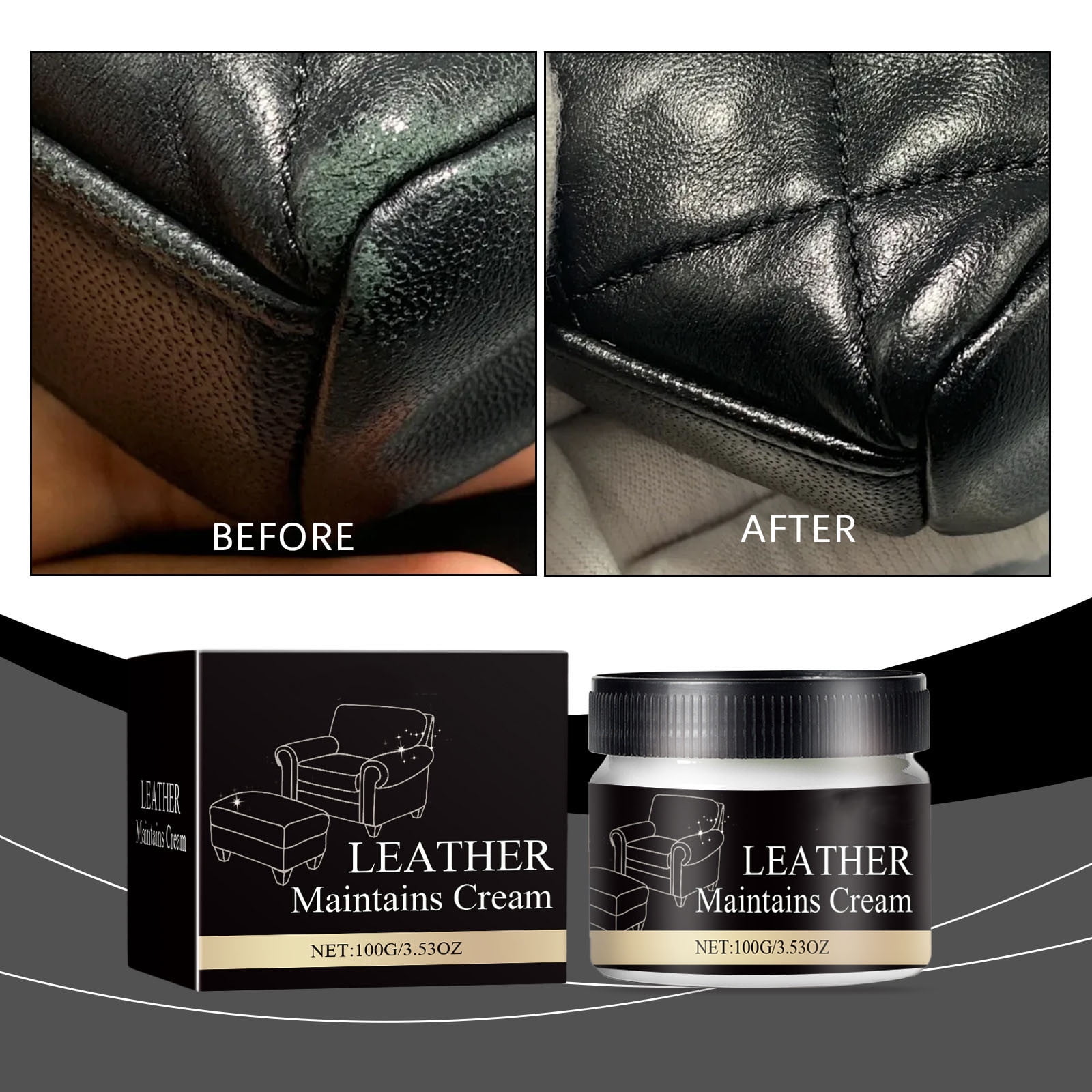 Furniture Restoration Cream Leather, Leather Color Restorer Conditioner ...