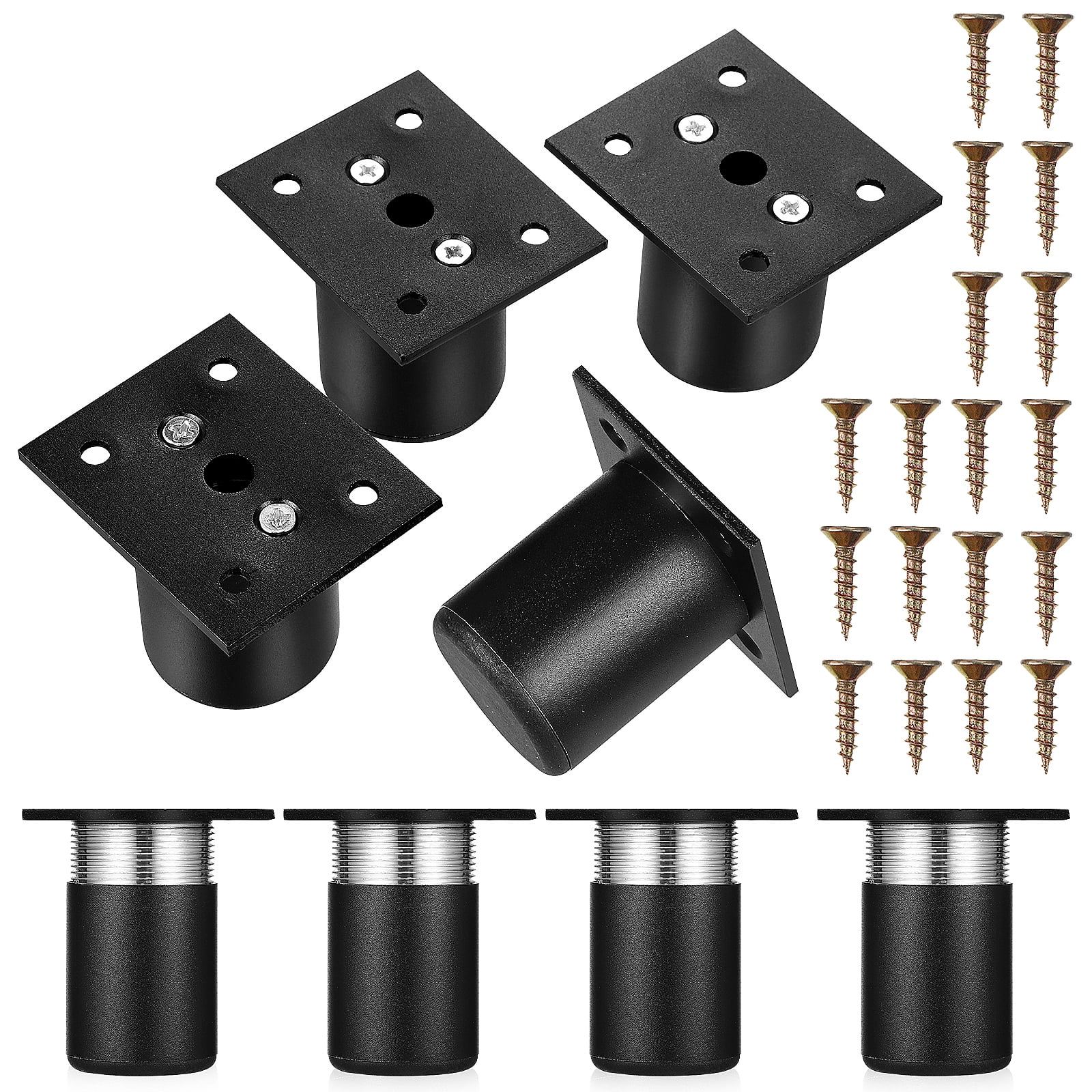 Furniture Riser Cabinet Desk Legs 8 Pcs Adjustable Couch for Tables ...